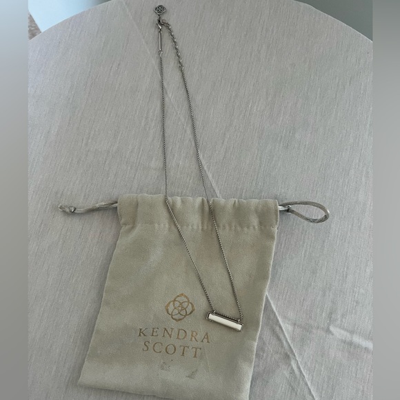Kendra Scott | Jewelry | Kendra Scott Leanor Necklace White Bar With ...